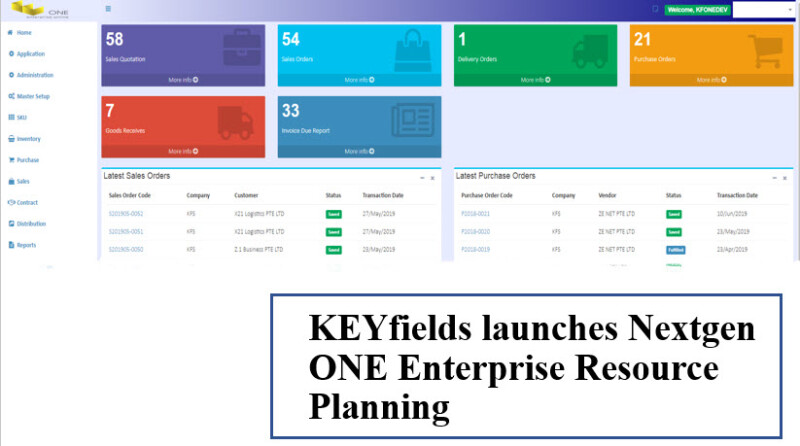 KEYfields launches Nextgen ONE Enterprise Resource Planning – KEYfields Pte Ltd